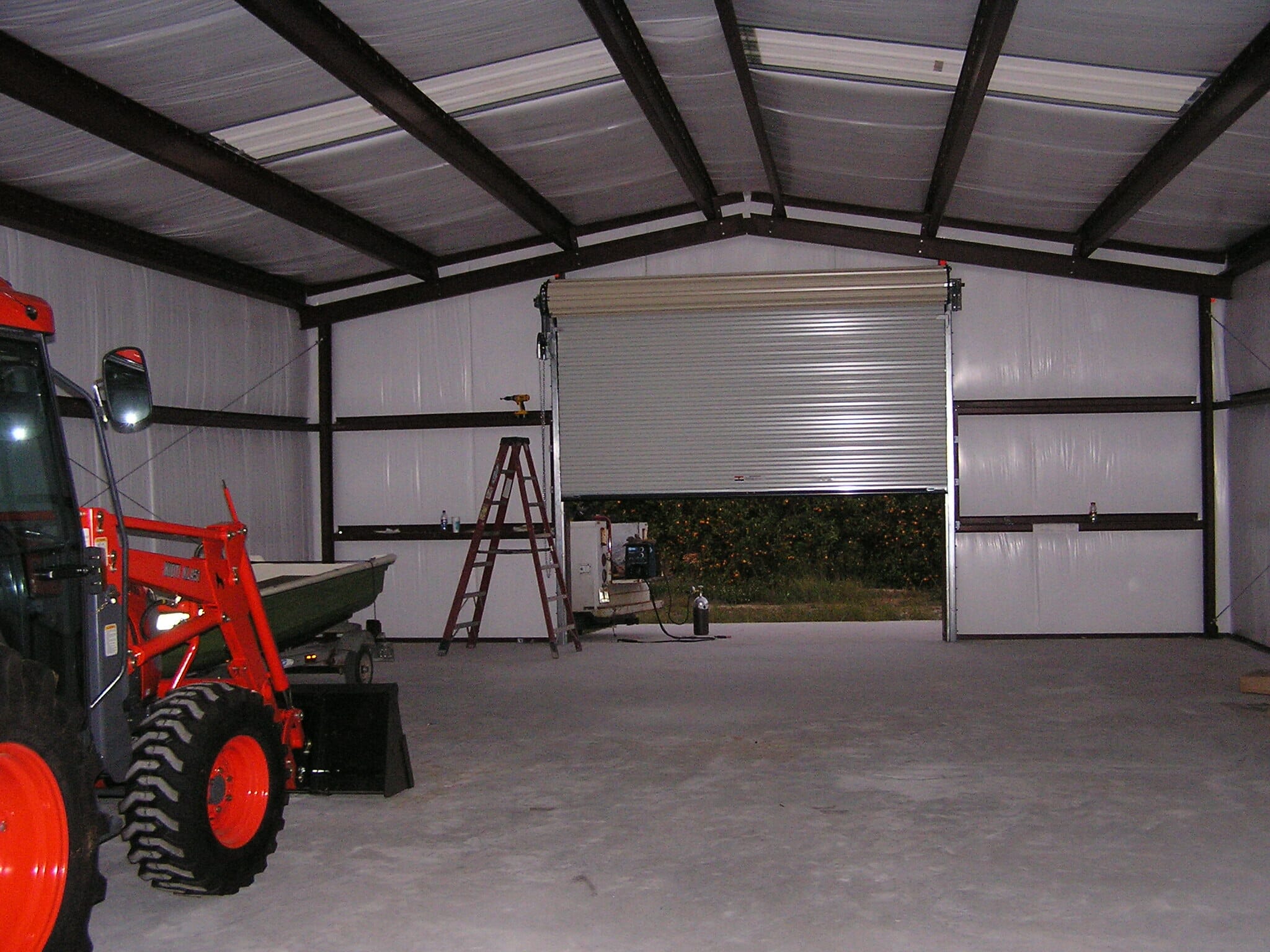 Steel Shop with Mezzanine in Clermont, FL - MBMI Metal Buildings
