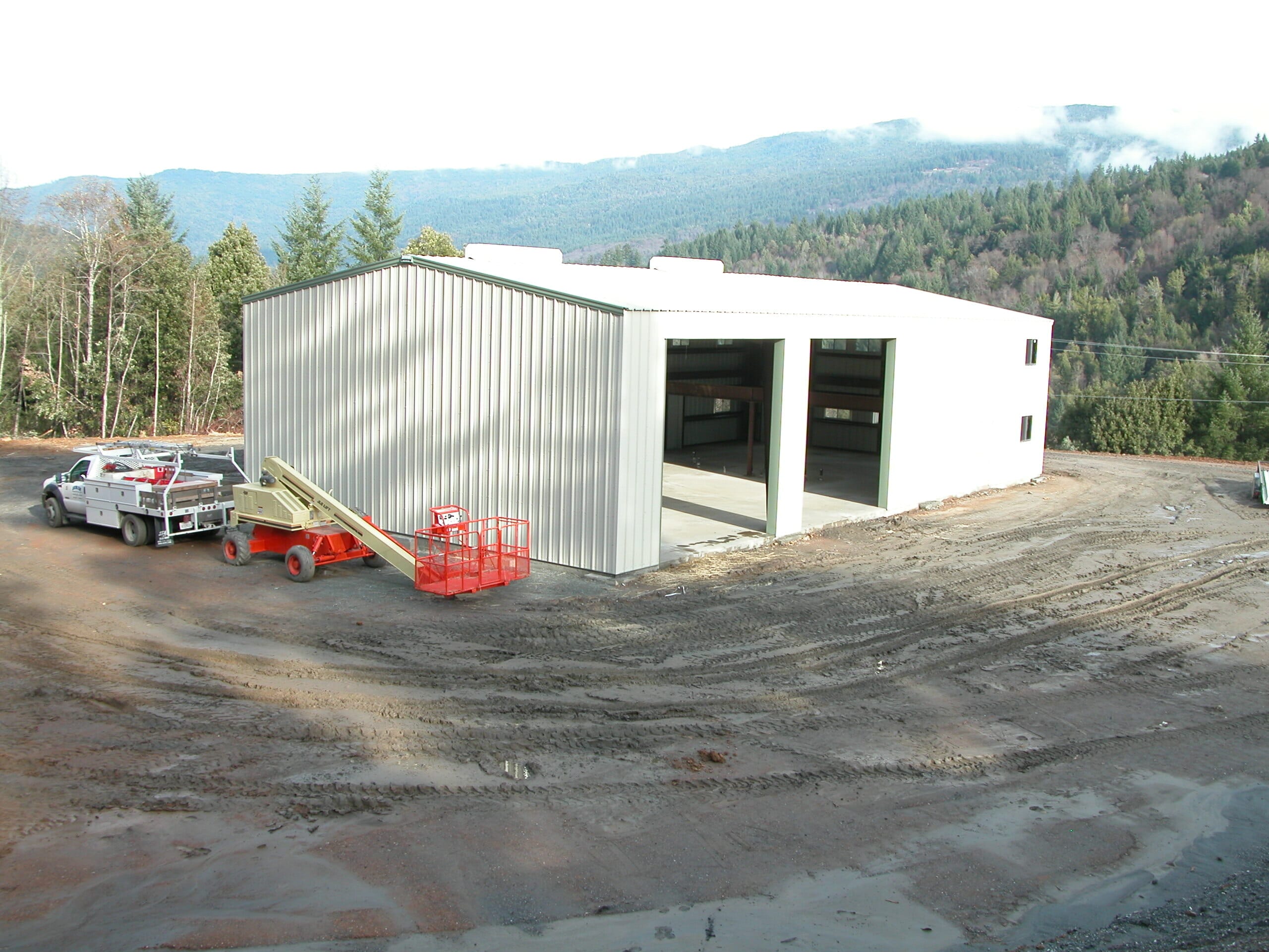 Steel Maintenance Facility in Willow Creek, CA - MBMI Metal Buildings