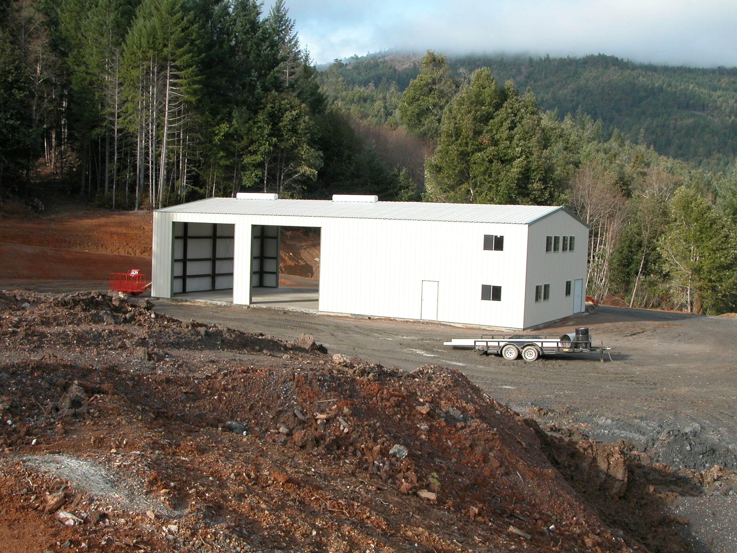 Steel Maintenance Facility in Willow Creek, CA - MBMI Metal Buildings
