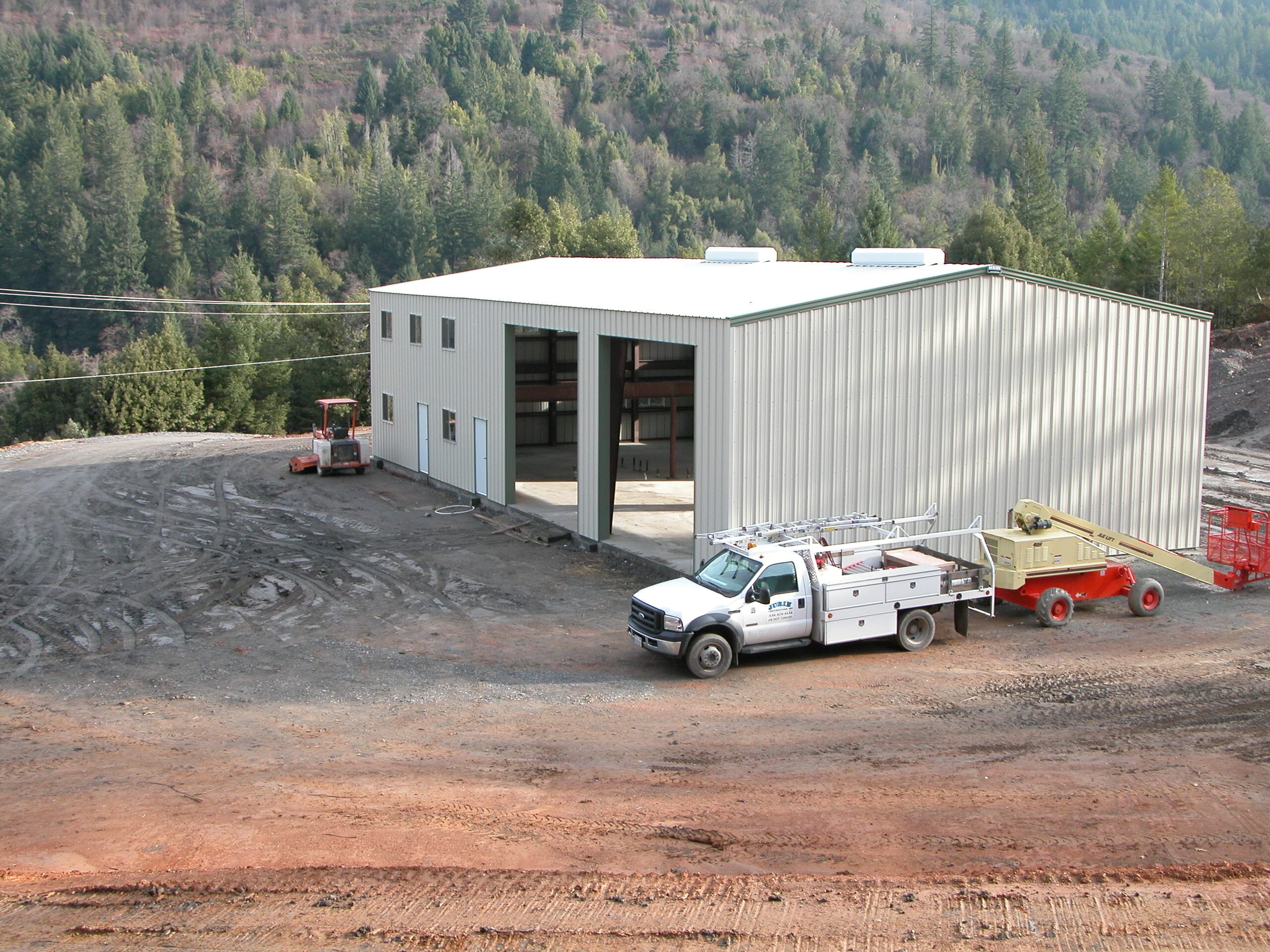 Steel Maintenance Facility in Willow Creek, CA - MBMI Metal Buildings