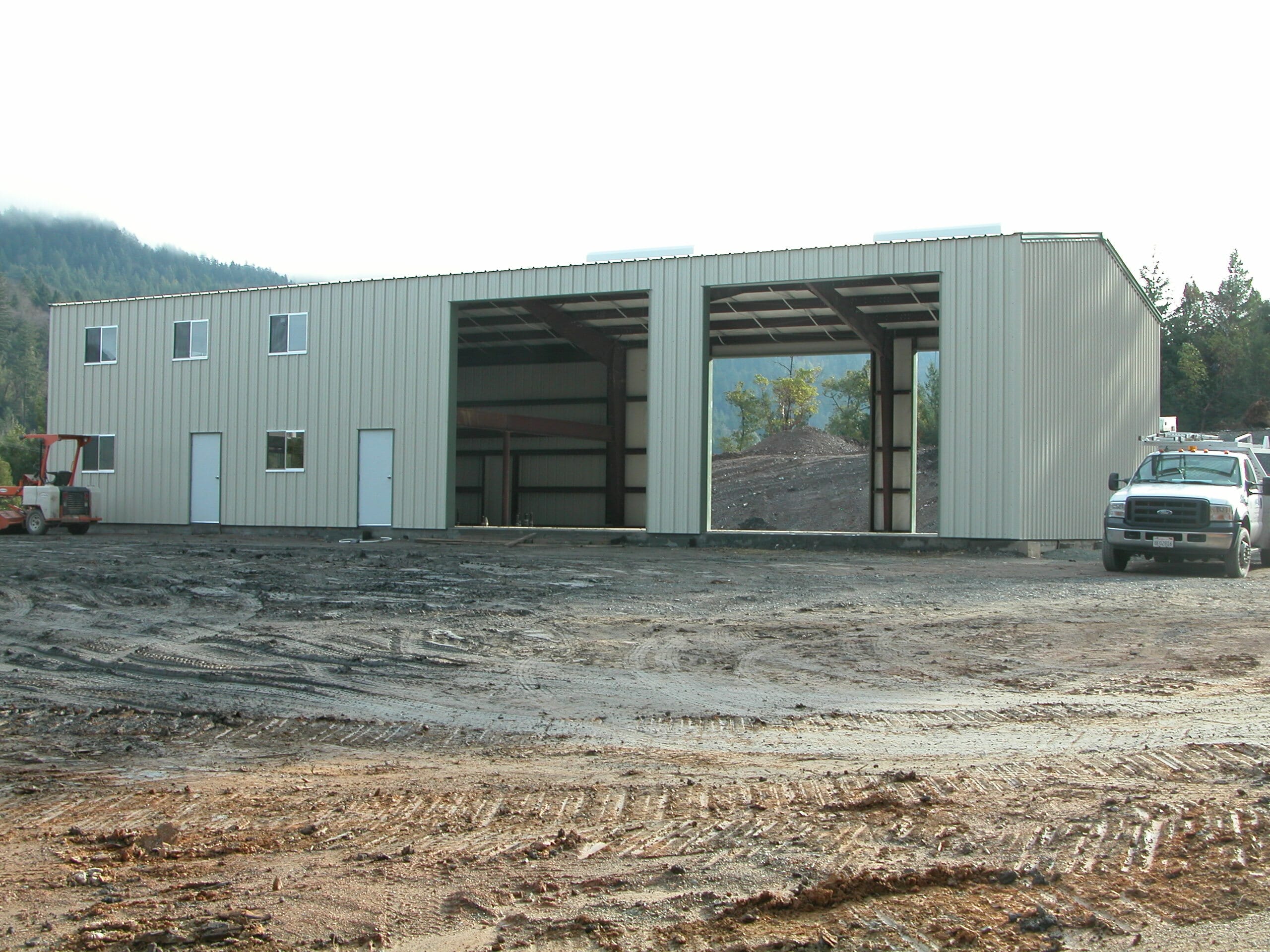 Steel Maintenance Facility in Willow Creek, CA - MBMI Metal Buildings