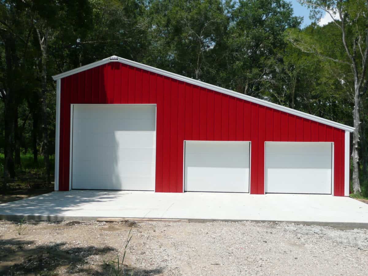 Steel Storage Shed (Asymmetrical Roof) in Baytown, TX - MBMI Metal ...