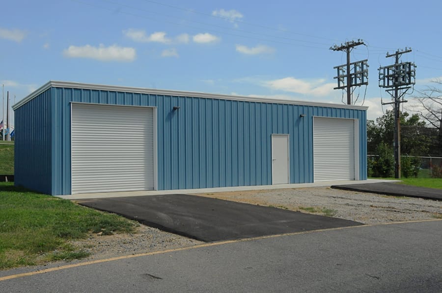 Maintenance Building in Newark, DE - MBMI Metal Buildings