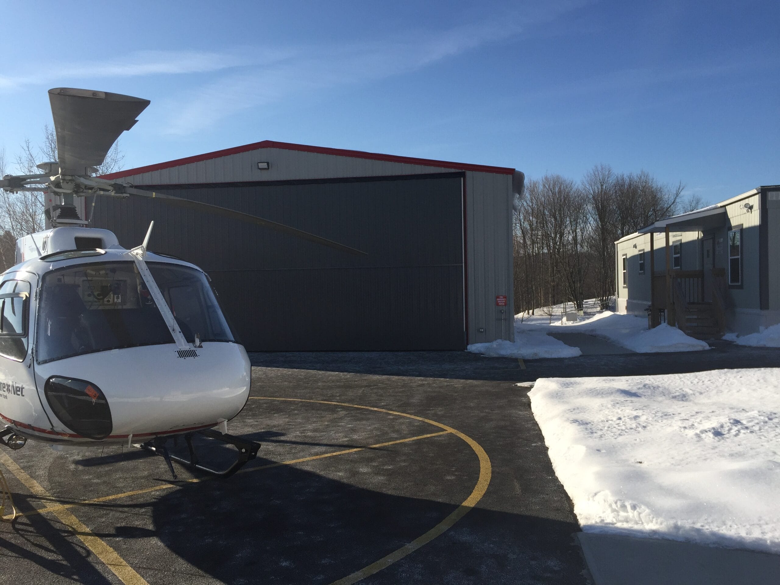 Helicopter Hangar in Harris, NY - MBMI Metal Buildings