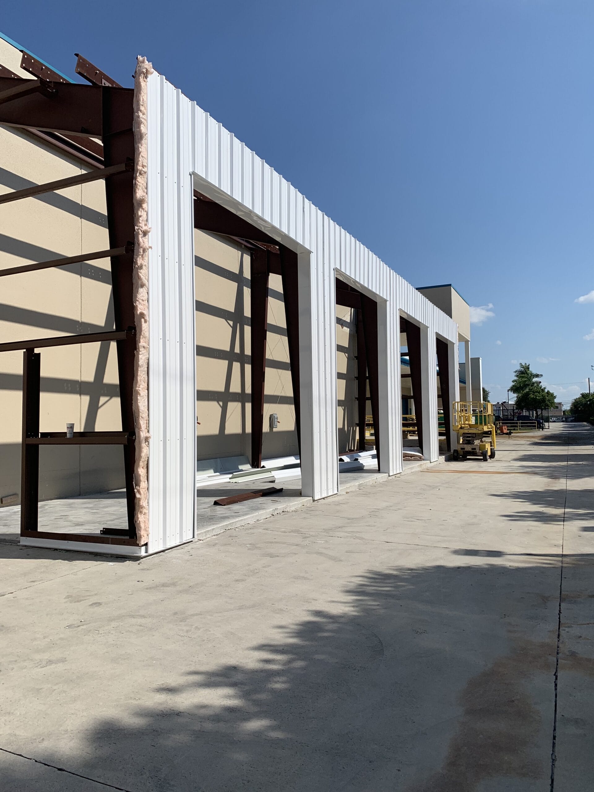 Commercial Building Addition In Lake Worth, FL - MBMI Metal Buildings