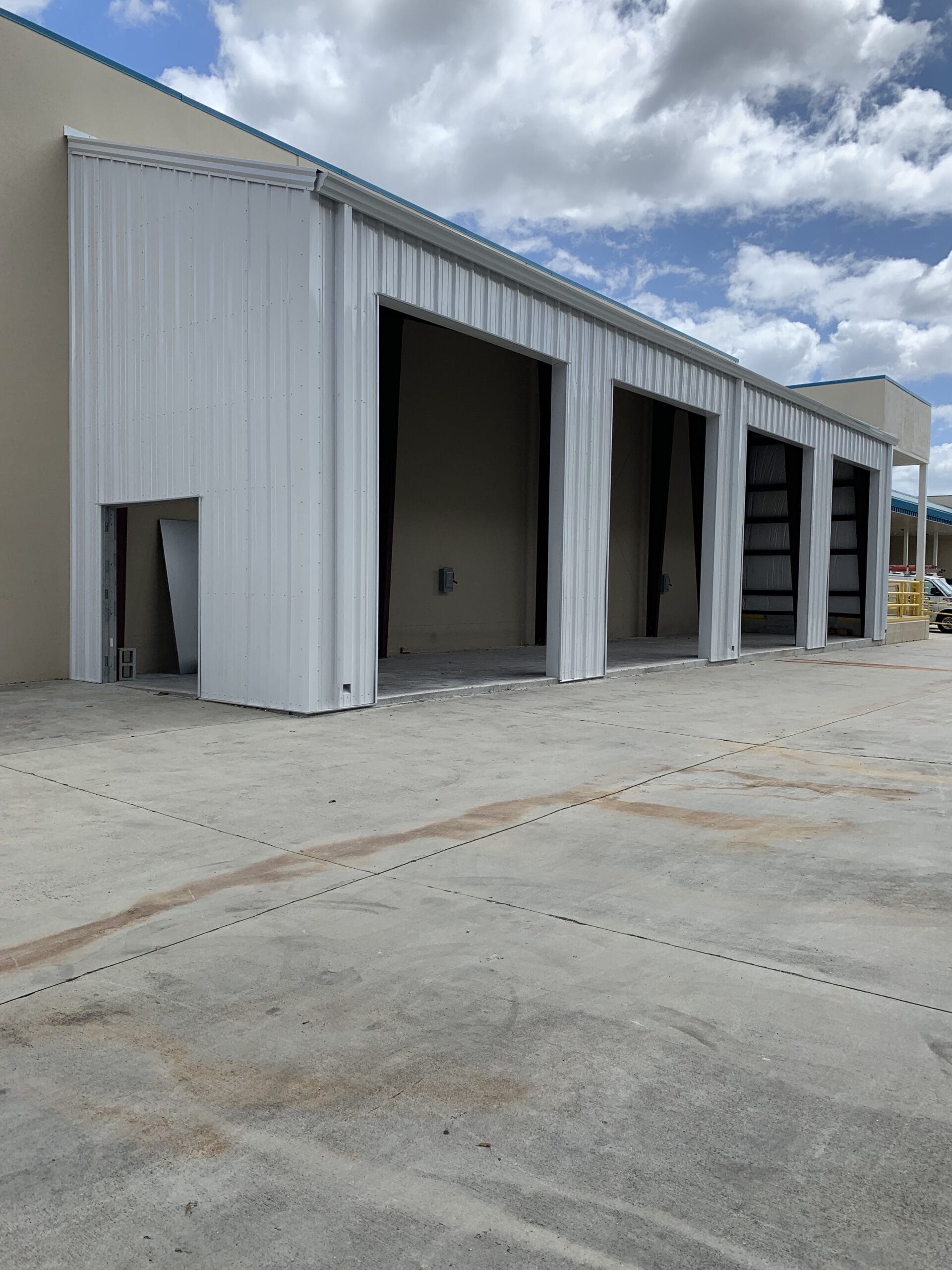 Commercial Building Addition In Lake Worth, FL - MBMI Metal Buildings