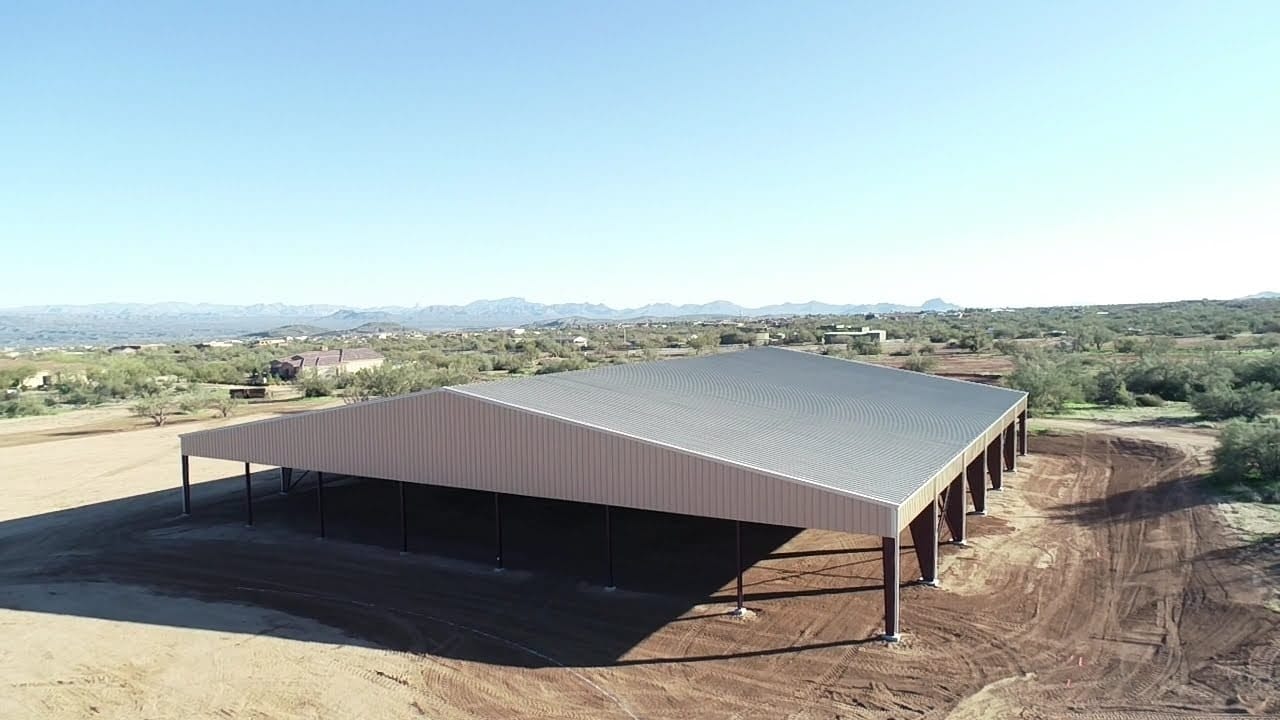 Large Roof System Equestrian Riding Arena in Scottsdale, AZ - MBMI ...