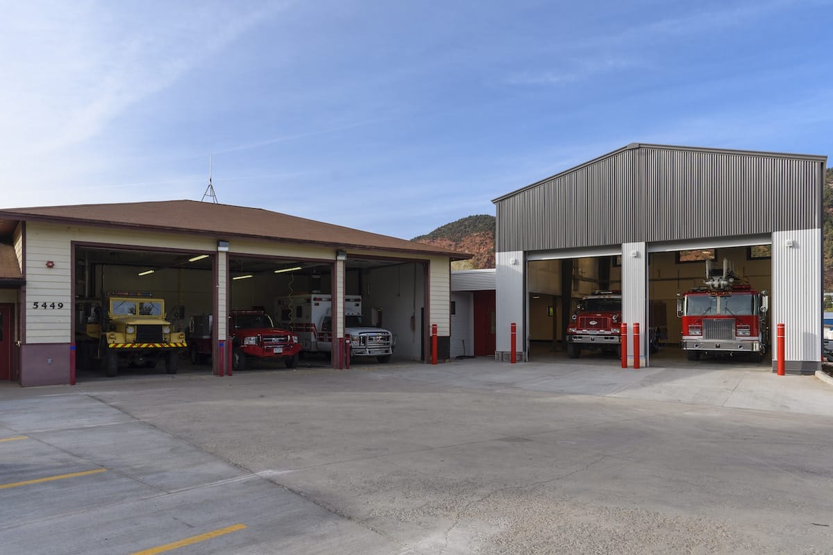 Fire Station in Glenwood Springs, CO - MBMI Metal Buildings
